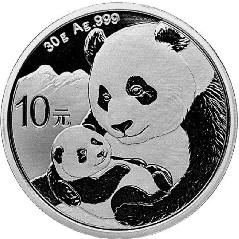 30-gram & (1 oz.) Chinese Silver Panda Bullion Coins